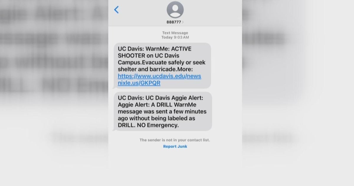 Warning about active shooter at UC Davis was sent in error, school says ...