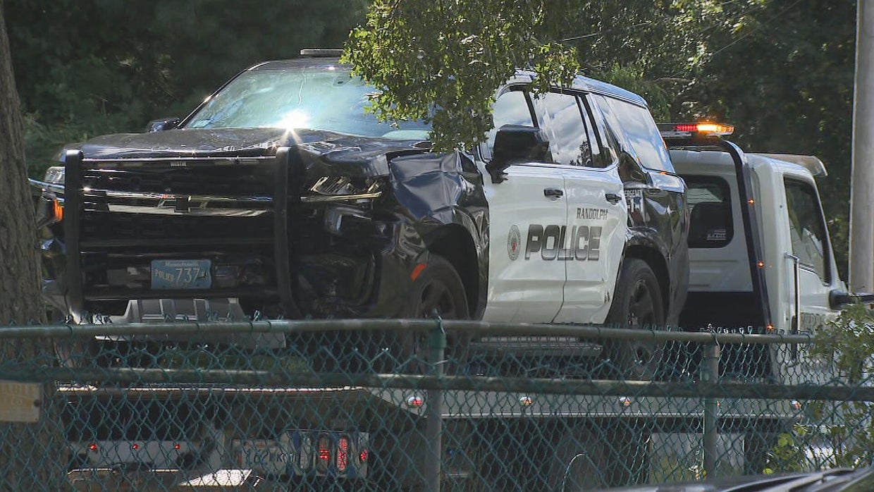 Randolph police cruisers crash during search for armed robbery suspect ...