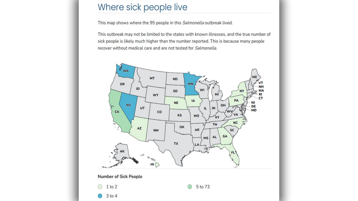Egg recall in effect amid salmonella outbreak in 14 states; nearly 100 ...