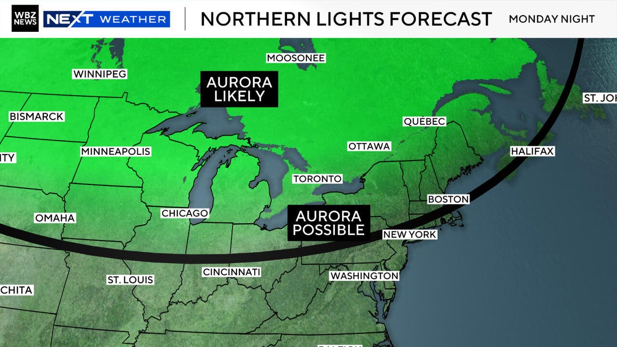 Northern lights might be visible over Massachusetts Monday into Tuesday ...