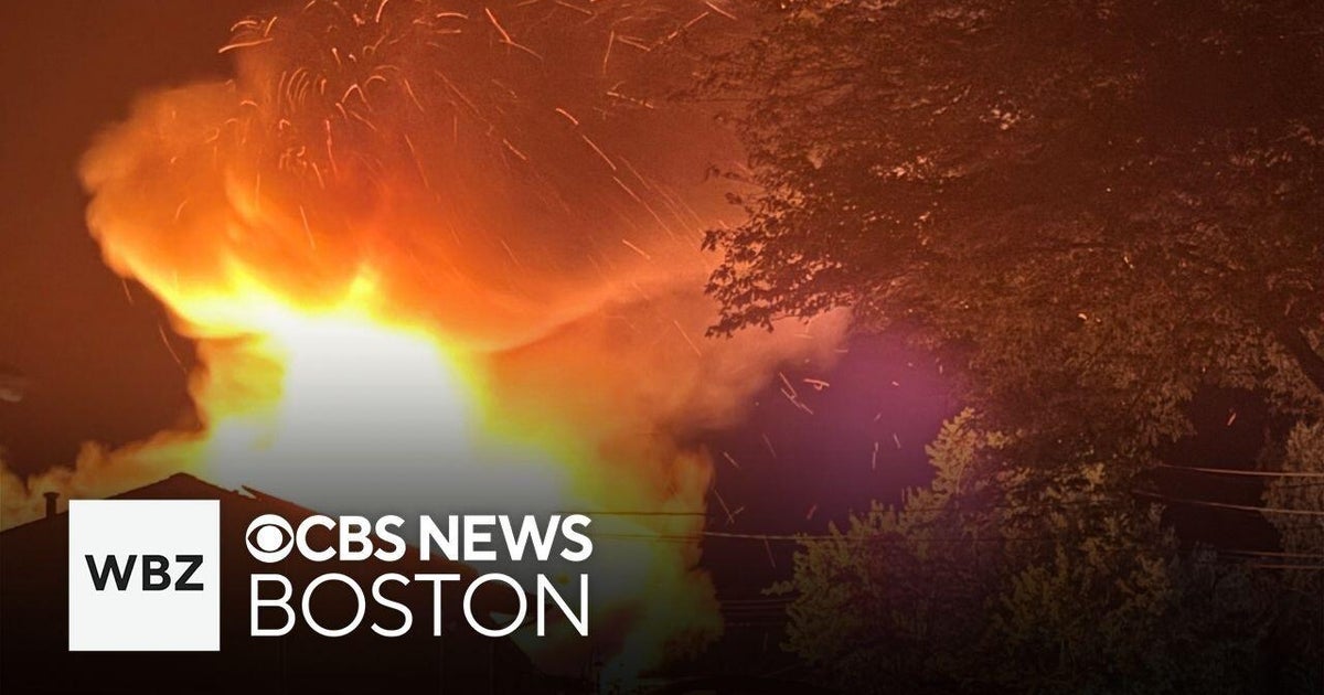 Massive explosions captured on video during Massachusetts house fire ...
