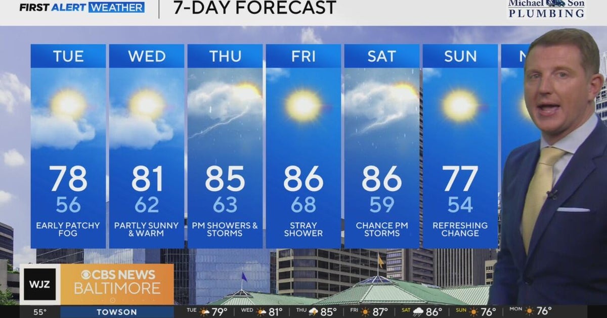 Tuesday's weather brings a clear and cool morning for Maryland - CBS ...