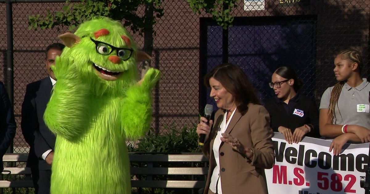 Meet Frankie Focus, New York's new school cellphone ban mascot - CBS ...