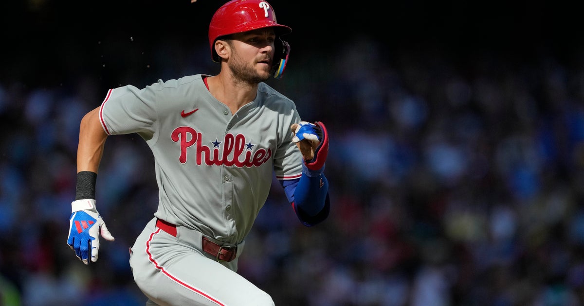 Philadelphia Phillies' Trea Turner leaves game against Marlins with ...