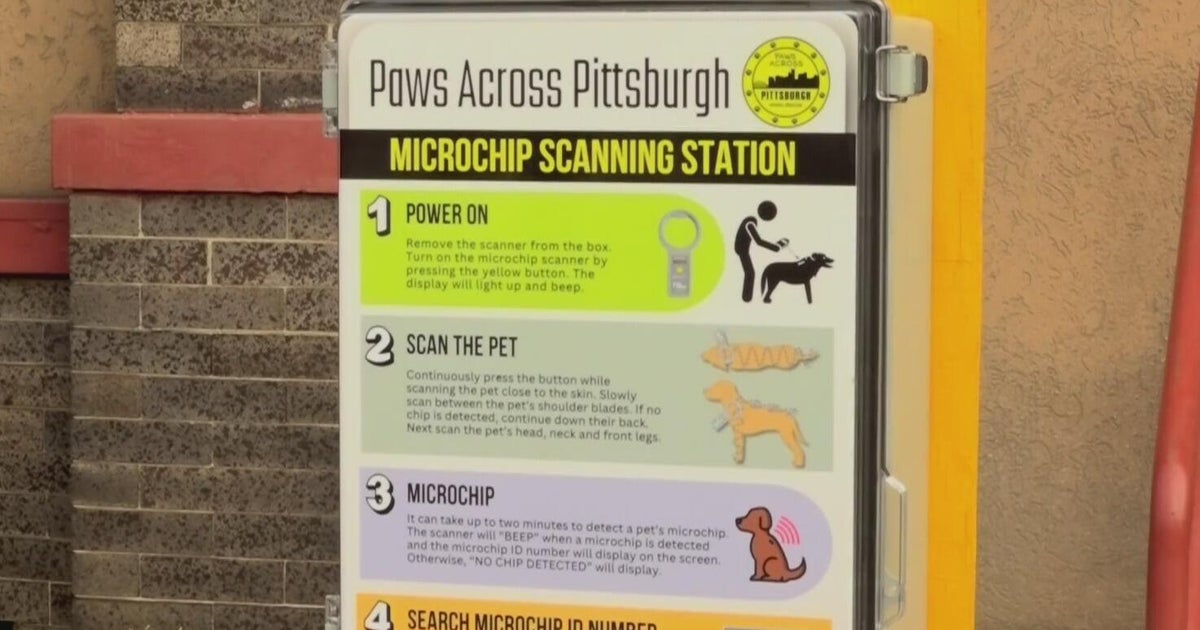 Paws Across Pittsburgh installs pet microchip scanner - CBS Pittsburgh
