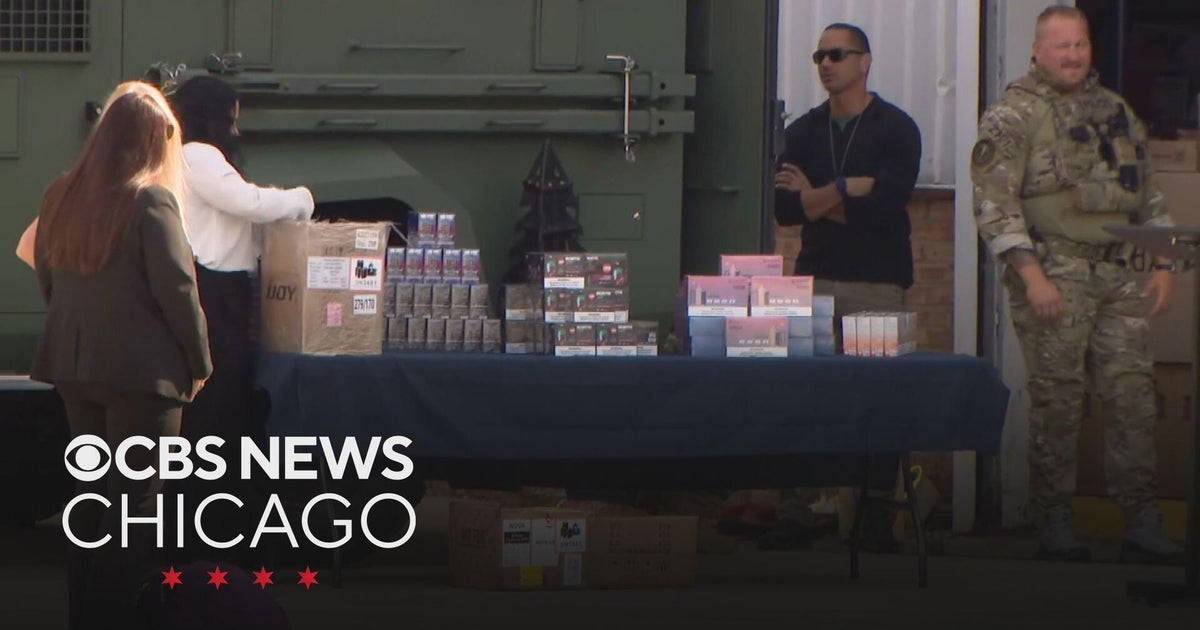 Feds raid Bensenville facility for vaping products - CBS Chicago