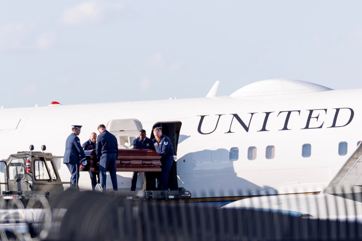 Charlie Kirk's body flown on Air Force Two to his home in Arizona - CBS ...