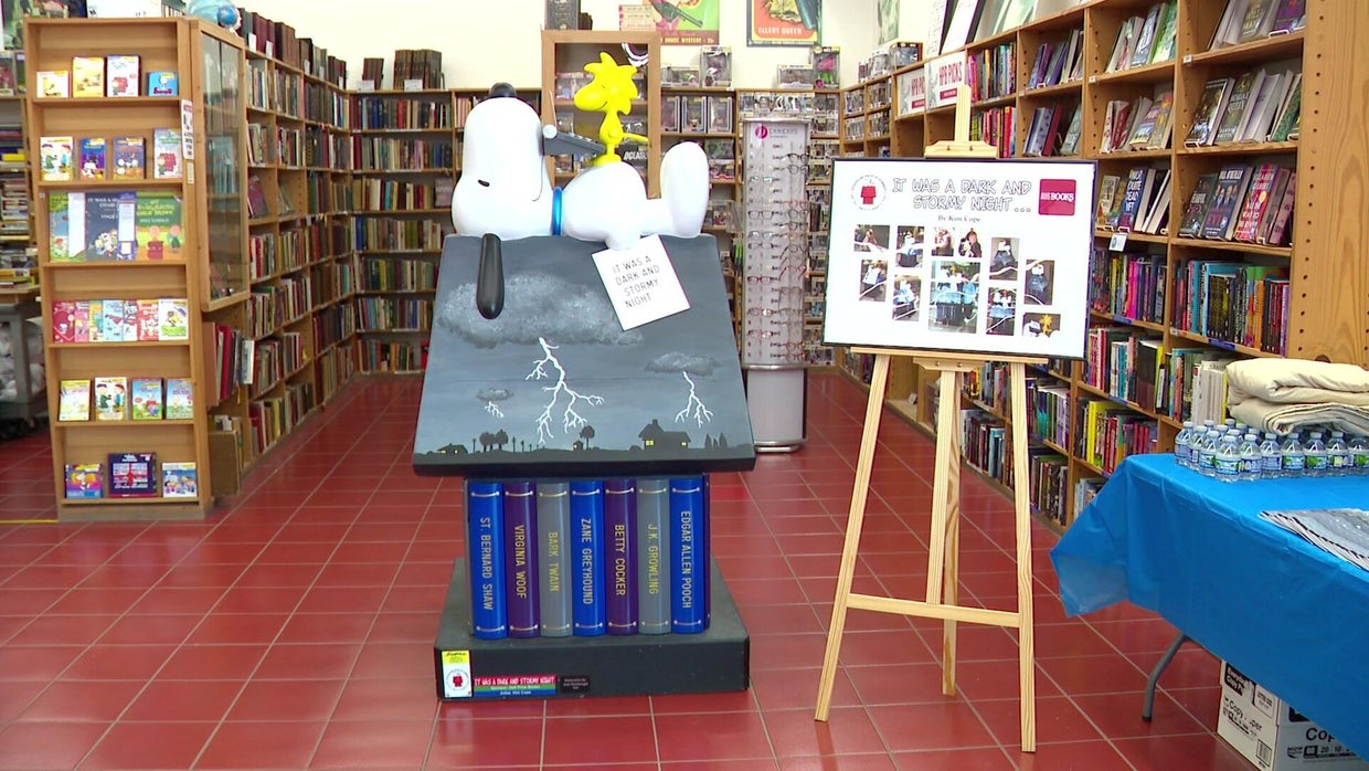 Artist restores Snoopy statue now on display inside Maplewood Half ...