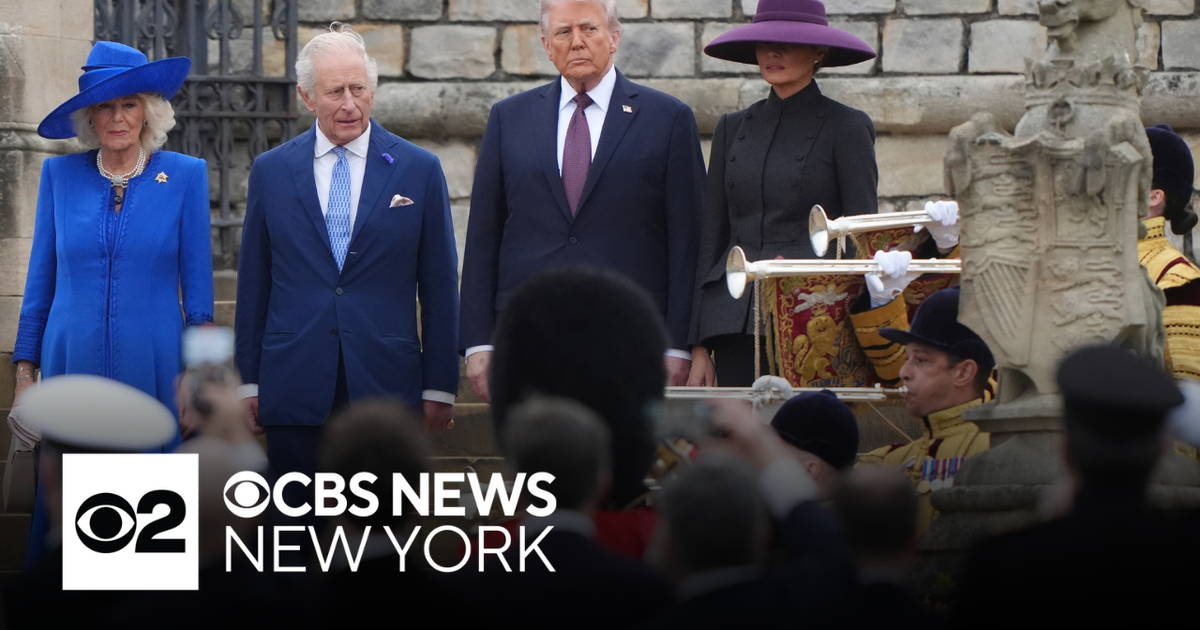 President Trump Kicks Off 2nd State Visit To U K Cbs New York