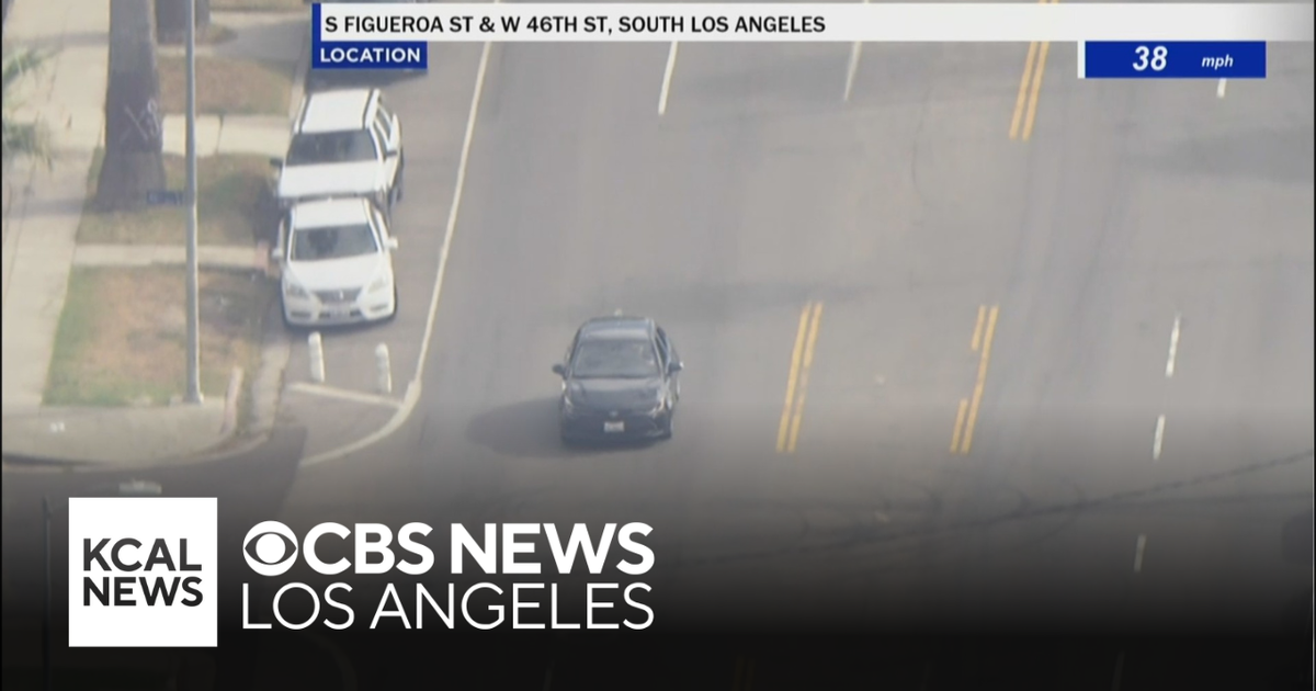 LAPD arrests murder suspect after hour-long pursuit - CBS Los Angeles