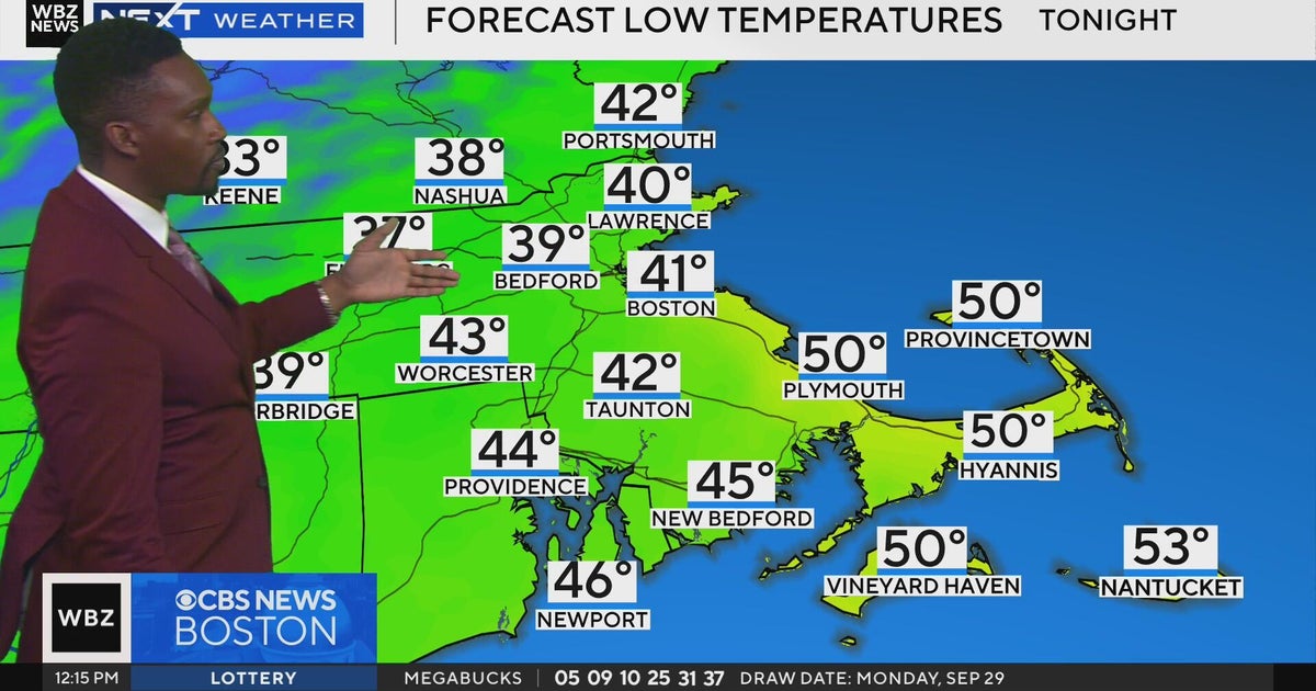 Next Weather: WBZ midday forecast for October 1 - CBS Boston