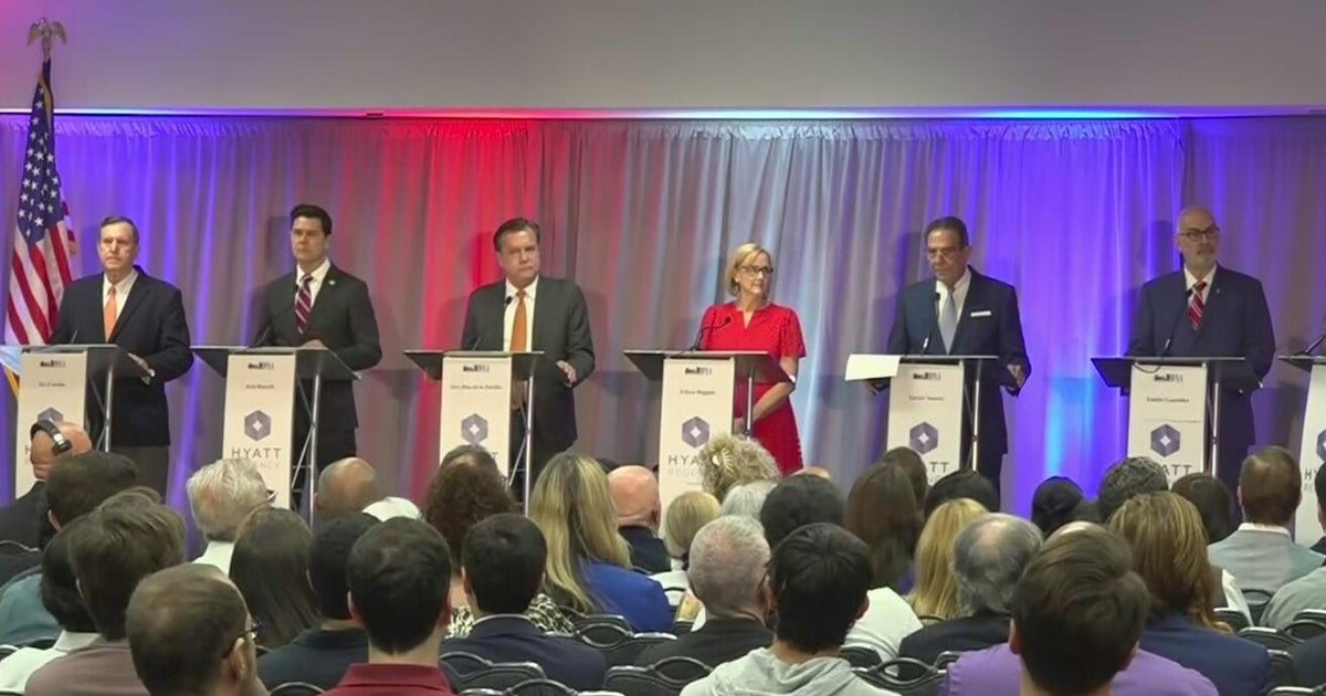 Six Miami mayoral candidates square off in spirited debate - CBS Miami