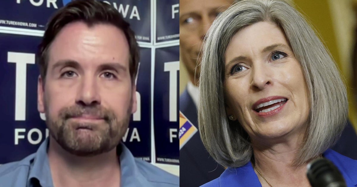 Iowa Democrat Josh Turek looking to flip Joni Ernst's seat - CBS News