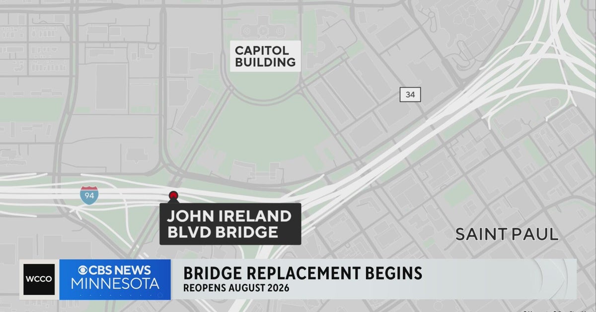 St. Paul's John Ireland Bridge closed until August 2026 - CBS Minnesota