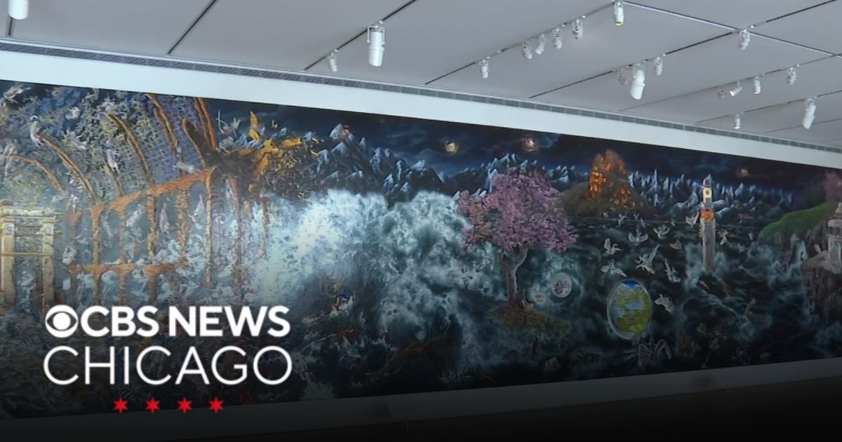 "Paradise Lost" painting by Raqib Shaw on display at Art Institute of Chicago - CBS Chicago
