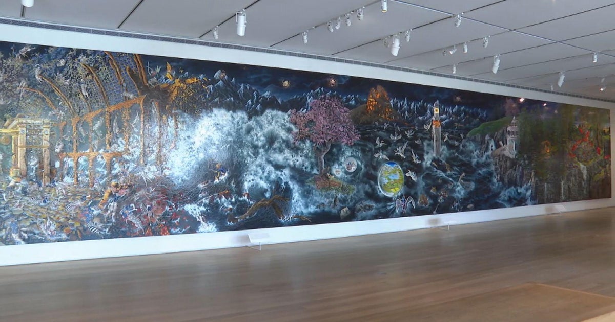 Art Institute of Chicago displays 100-foot-long "Paradise Lost" painting by Raqib Shaw - CBS Chicago