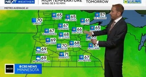 NEXT Weather: Noon report for Minnesota on Oct. 10, 2025 - CBS Minnesota