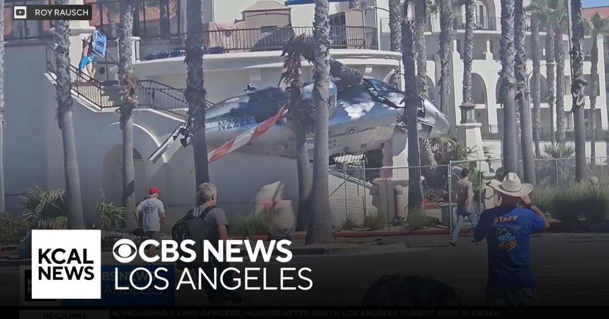 5 hospitalized after helicopter crashes in busy oceanfront area of ...