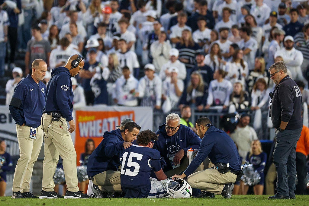 Penn State QB Drew Allar out for season after suffering injury against ...
