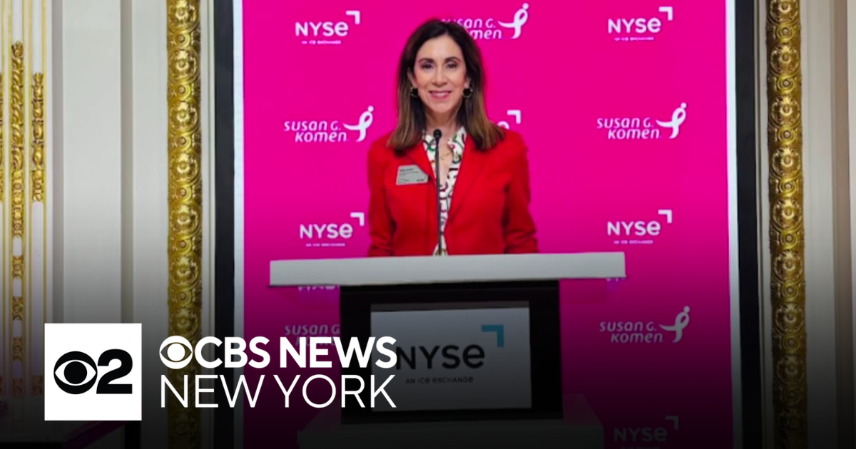 Susan G. Komen rings opening bell at NYSE - CBS New York