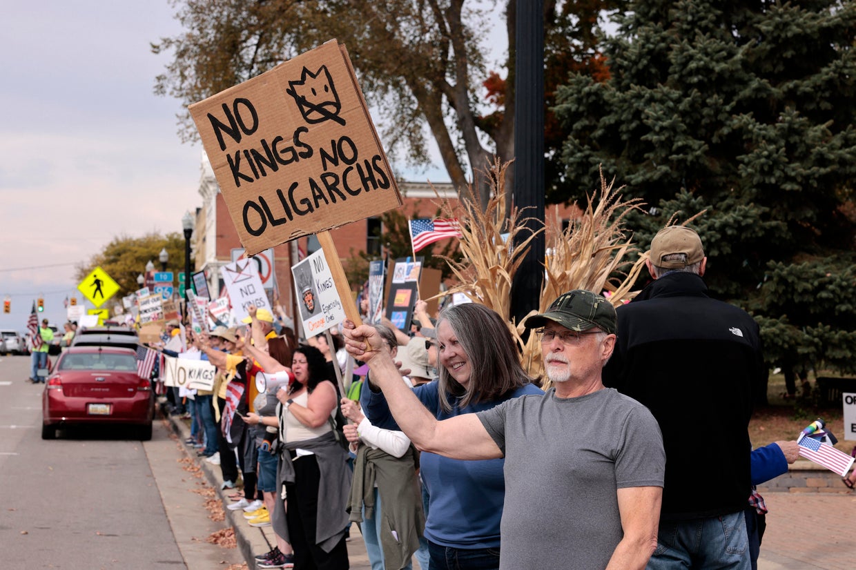 "No Kings" rallies draw thousands of demonstrators across Michigan ...