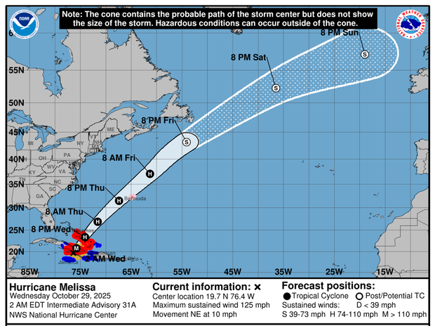 Hurricane Melissa makes landfall over Cuba after bashing Jamaica. Maps ...