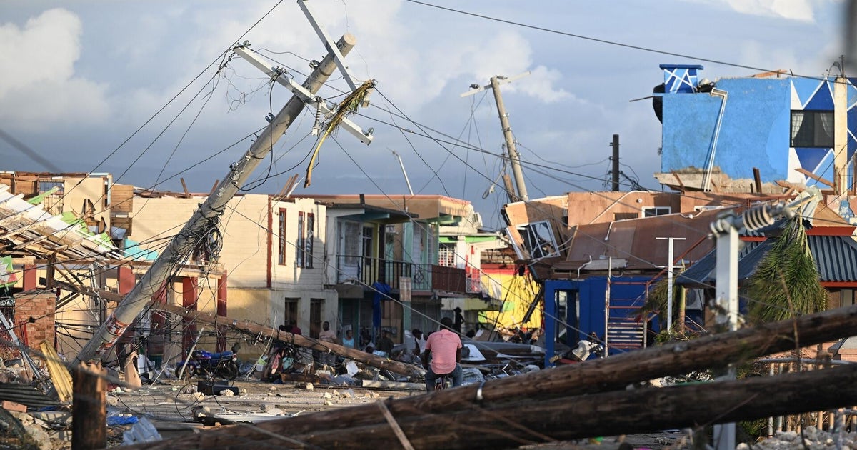 Video shows massive damage in Jamaica from Hurricane Melissa - CBS News