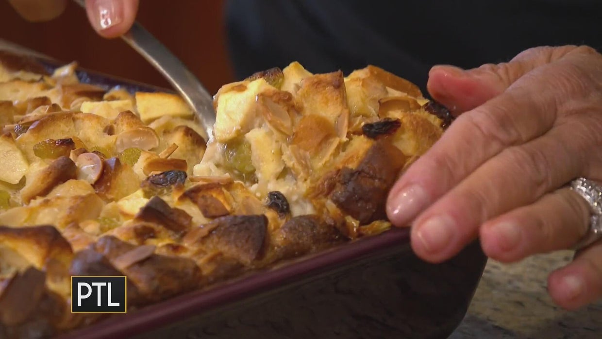 Apple and almond bread pudding recipe | Cooking with Rania - CBS Pittsburgh