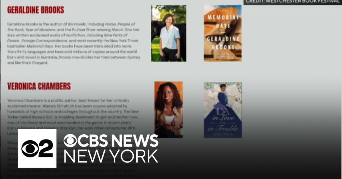 The inaugural Westchester Book Festival is happening this weekend - CBS ...