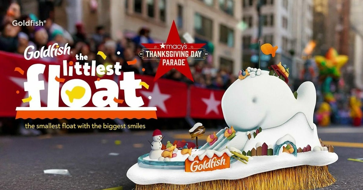Goldfish debuts tiniest float ever at Macy’s Thanksgiving Day Parade ...