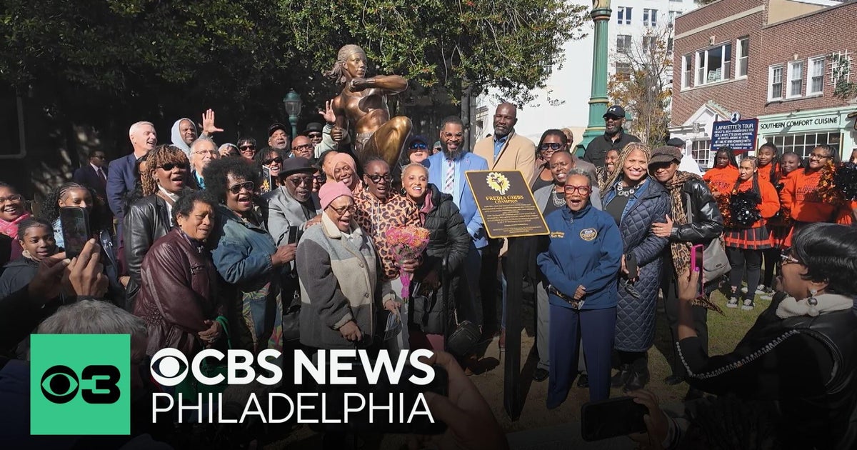 City of Chester honors kickboxing legend Fredia Gibbs with statue - CBS ...