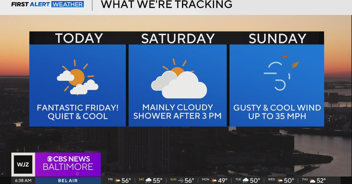 Fantastic Friday weather forecast for Maryland, chance of rain Saturday ...