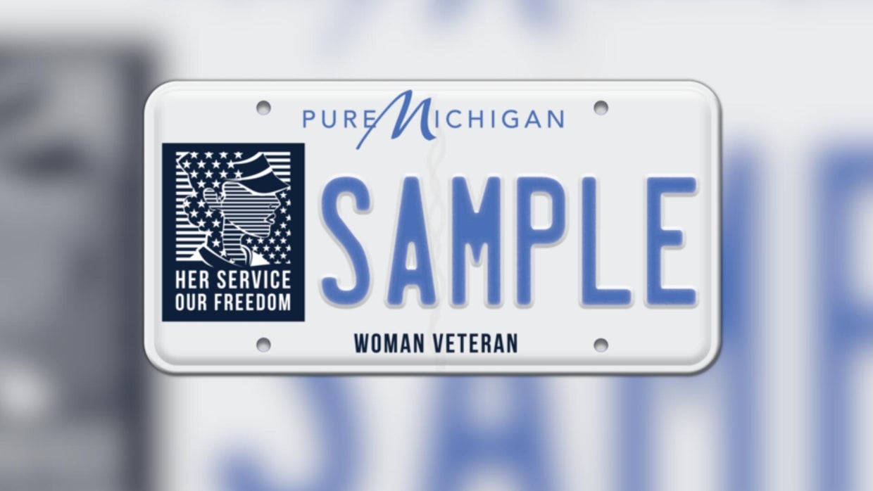 Michigan license plate celebrates women veterans with special tribute ...