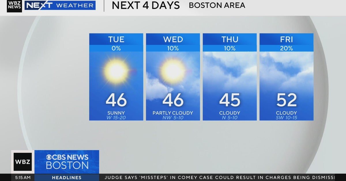Next Weather: WBZ morning forecast for November 18, 2025 - CBS Boston
