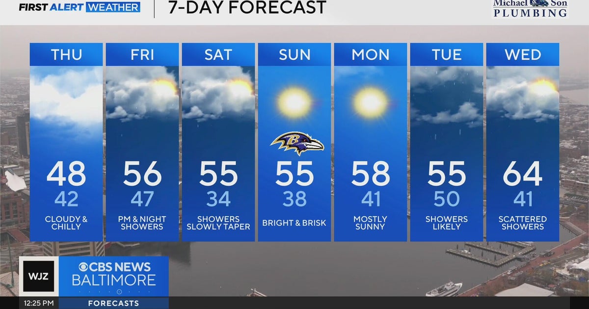 Rainy weather returns to Maryland Friday into Saturday - CBS Baltimore
