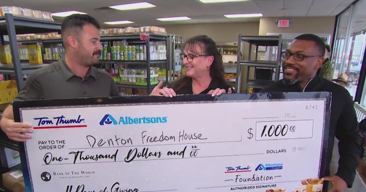 Denton Freedom House food pantry receives $1,000 donation from 11 Days ...