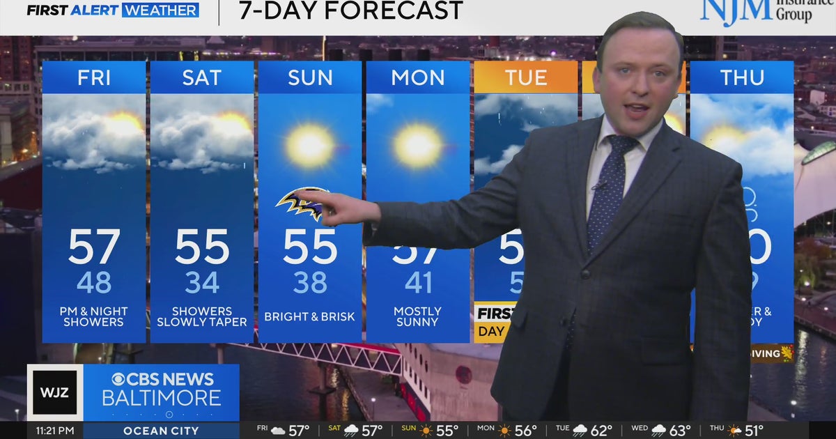 Wet weather expected in Maryland Friday into Saturday - CBS Baltimore