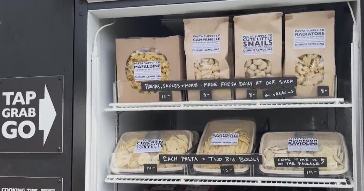 New vending machine dispenses fresh pasta in San Francisco - CBS San ...