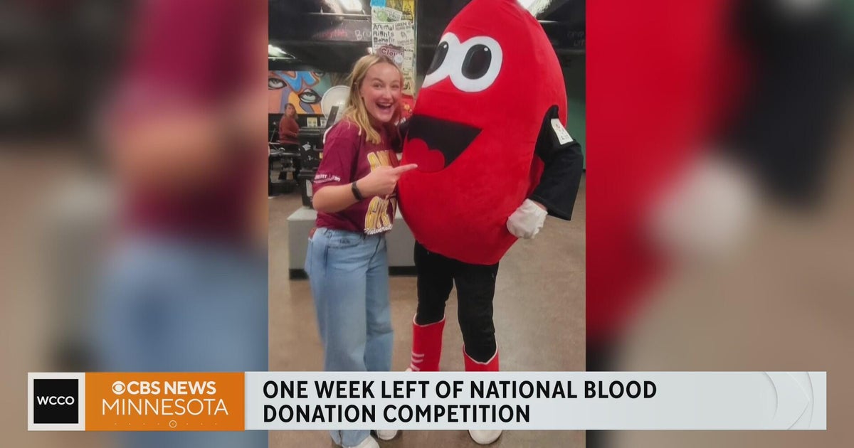 1 week left in National Blood Donation Competition - CBS Minnesota