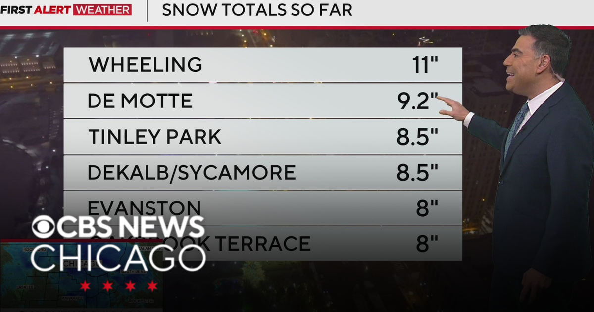 Snowfall diminishes overnight in Chicago - CBS Chicago
