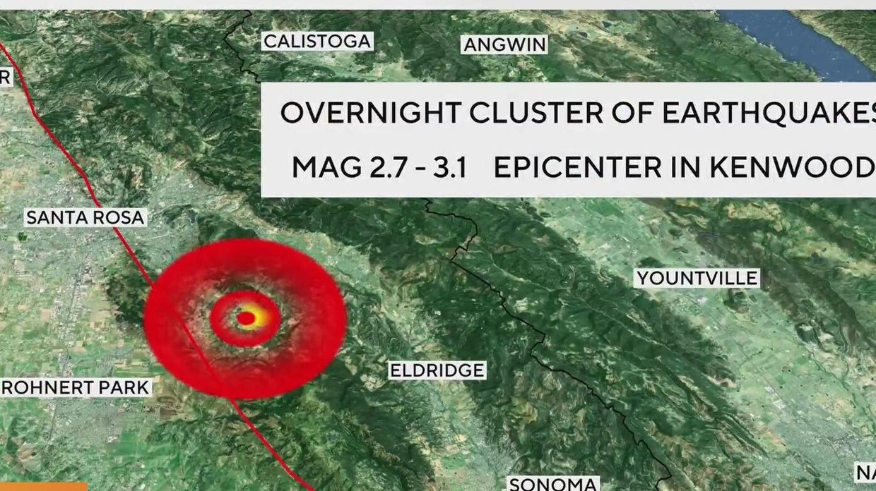 Cluster of small earthquakes strikes near Kenwood in Sonoma County ...