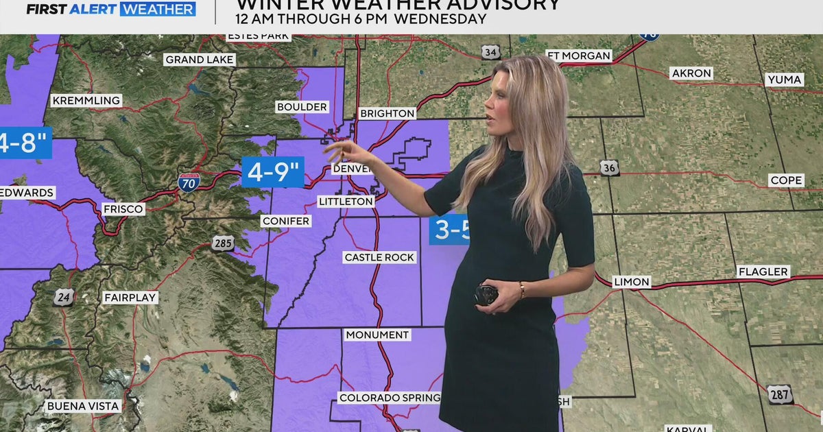 First Alert Weather Day Wednesday for accumulating snow in Denver - CBS ...