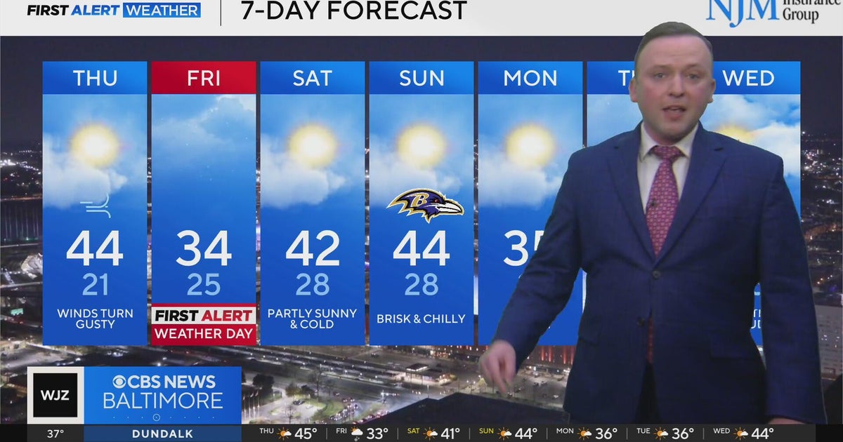 Winter weather returns to Maryland by end of the week - CBS Baltimore