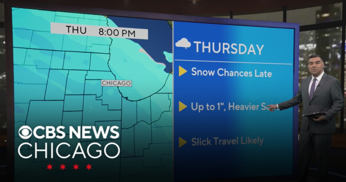 Light snow for Chicago area late Thursday - CBS Chicago