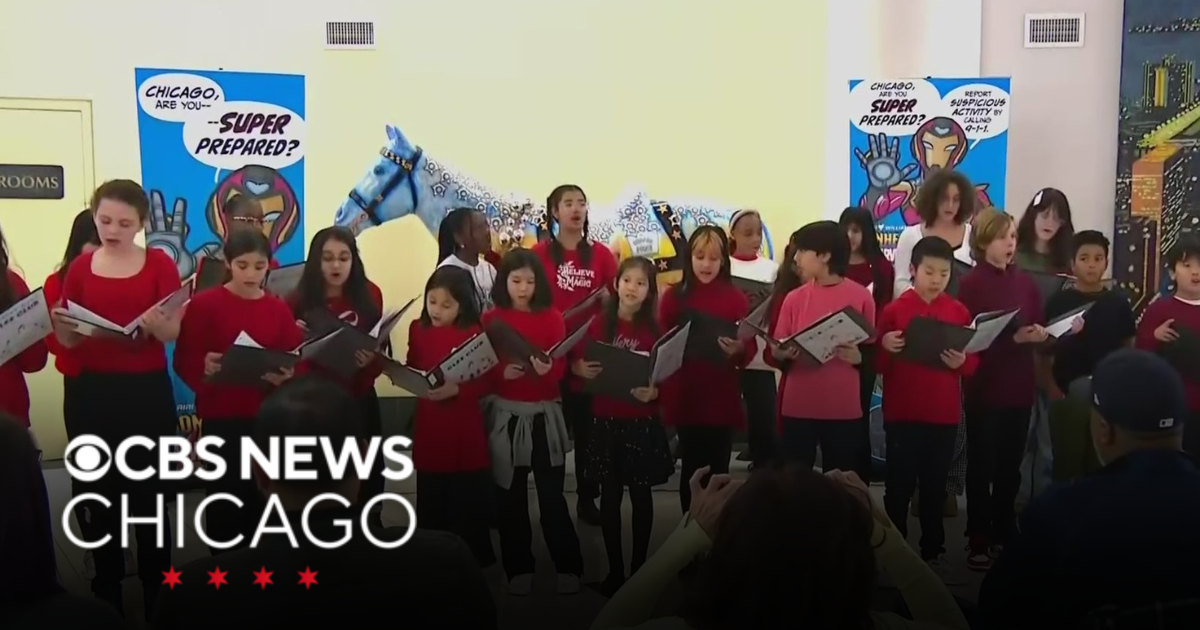 Skinner Elementary students sing Christmas carols for OEMC staff - CBS ...