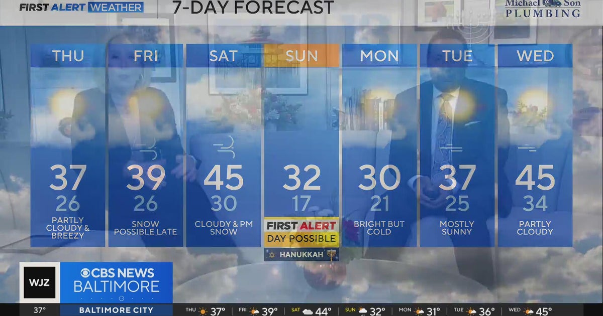 Cold weather sticks around Maryland Thursday; winter weather expected ...