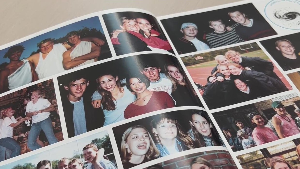 Pinckney High School students uncover time capsule from 1999 - CBS Detroit