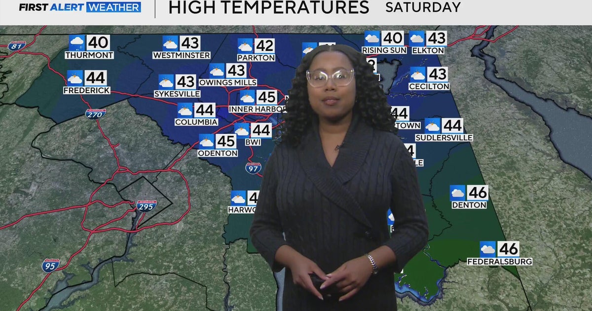 WJZ 13 CBS Baltimore weekend weather update - CBS Baltimore