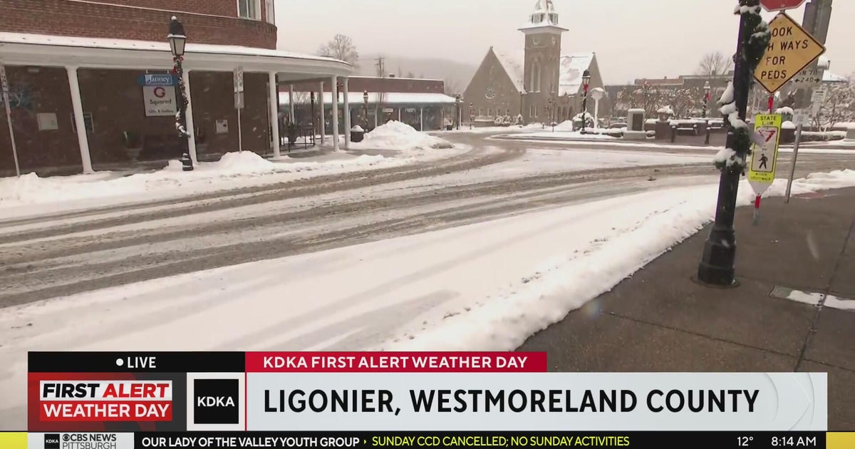 Road conditions on Sunday morning in Ligonier - CBS Pittsburgh