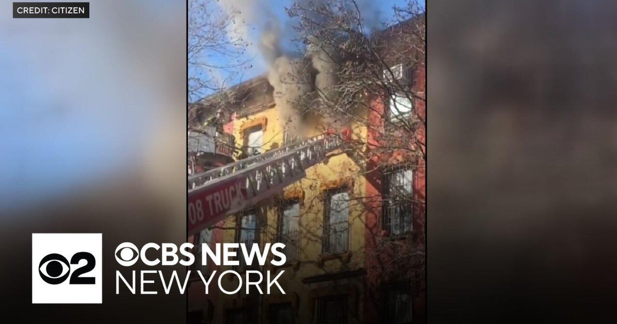Brooklyn fire forces resident to jump from 4th story window - CBS New York